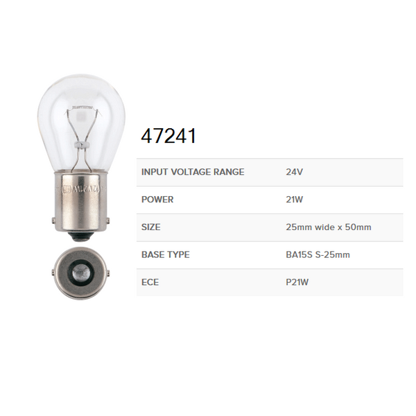 Narva BA15s Indicator Globes Box of 10 - Various types