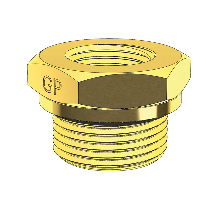 Brass Imperial Female NPT to Male Metric Adapter